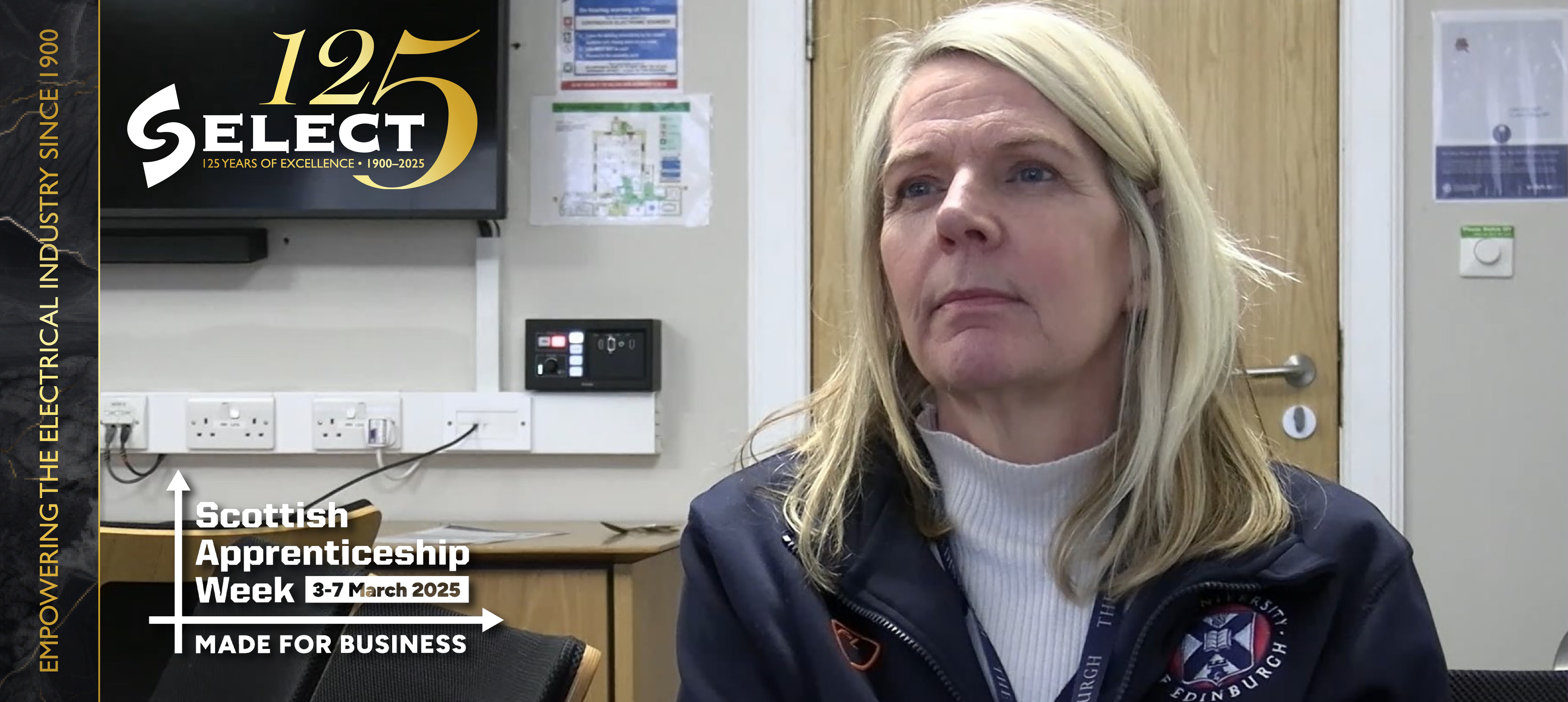 Scotland’s first female electrical apprentice is star of new SELECT video